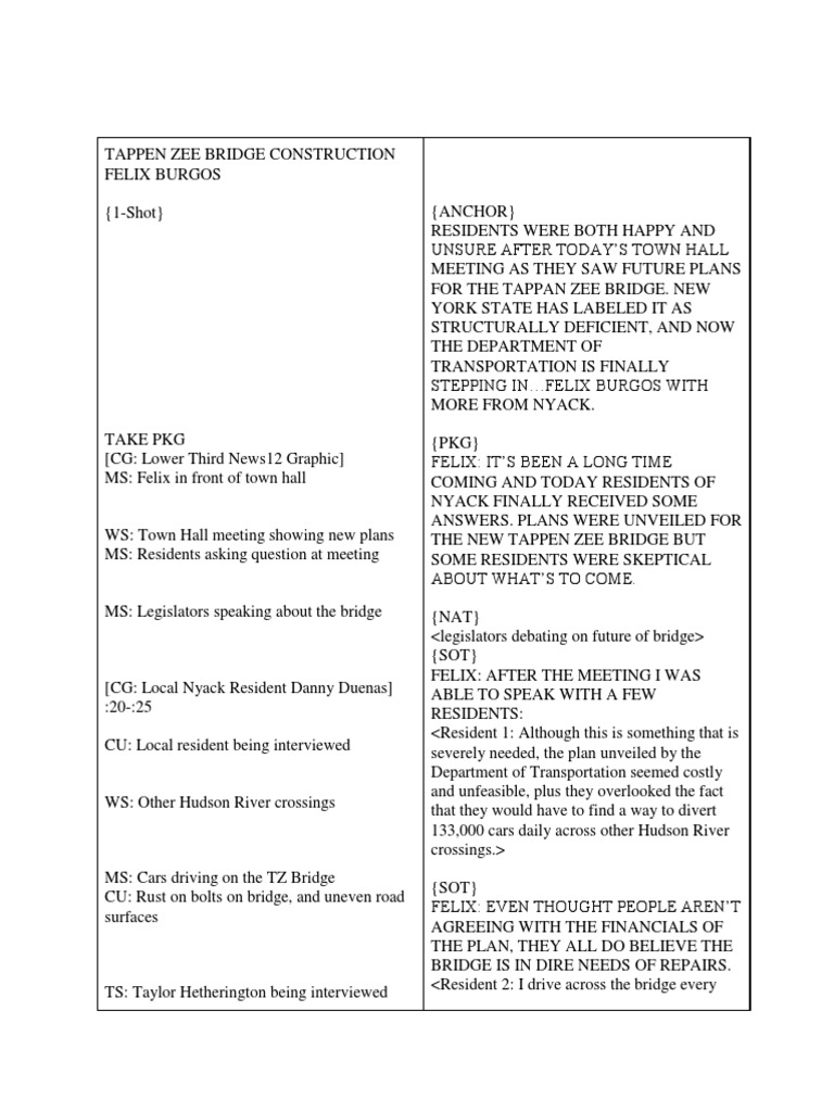 Sample Broadcasting Package Script | Download Free PDF | Transport