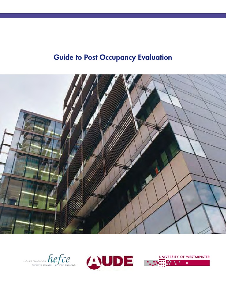 1 Guide To Post Occupancy Evaluation | PDF | Focus Group | Survey ...