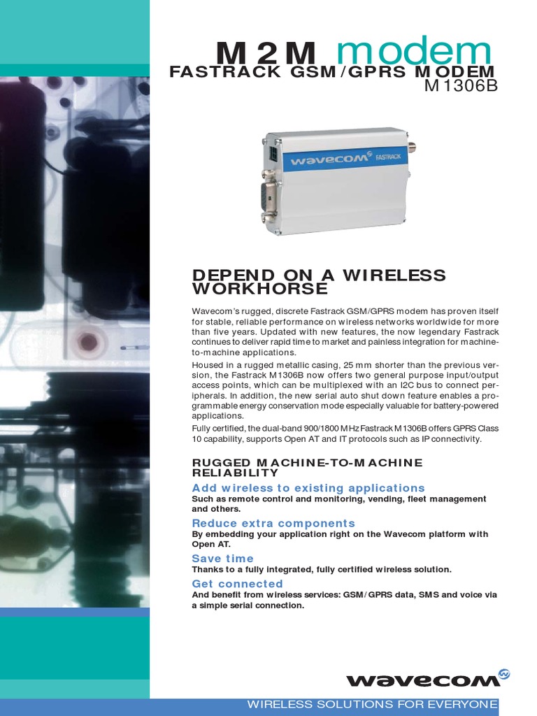 Wavecom Fastrack Brochure PDF | PDF | General Packet Radio Service | Gsm