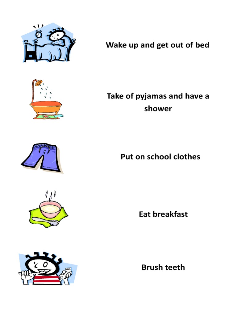 Morning Routine for Kids | PDF