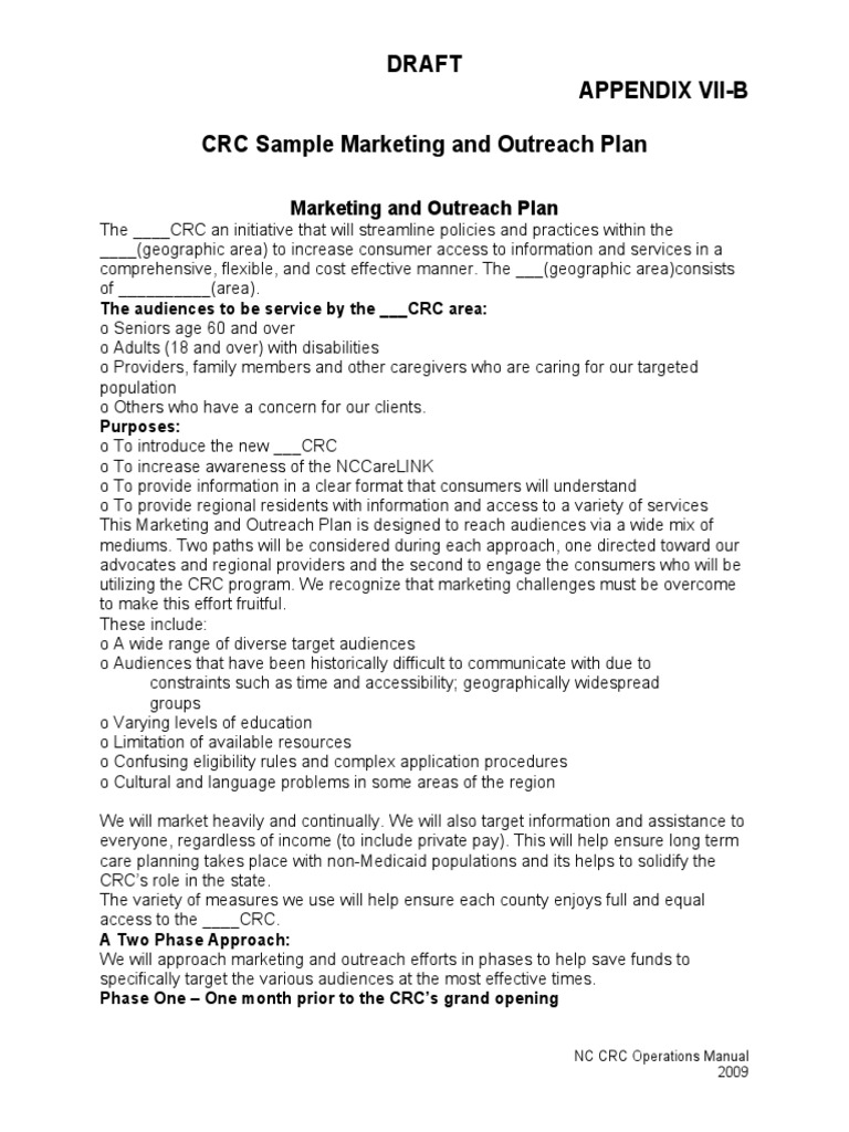 Sample of Marketing Plan Hospital3 | PDF | Home Care | Marketing