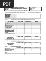 Daily HSE Report Template | PDF | Safety | Prevention