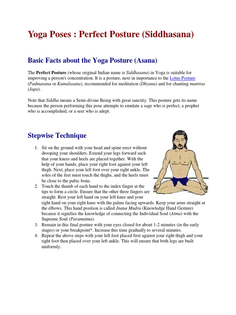 Siddhasana Steps