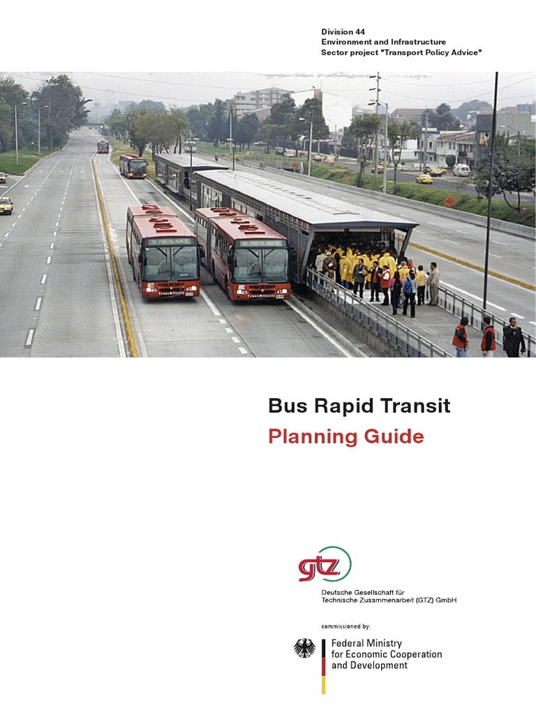 Brt Planning Guide Gtz Pdf Pdf Light Rail Public Transport