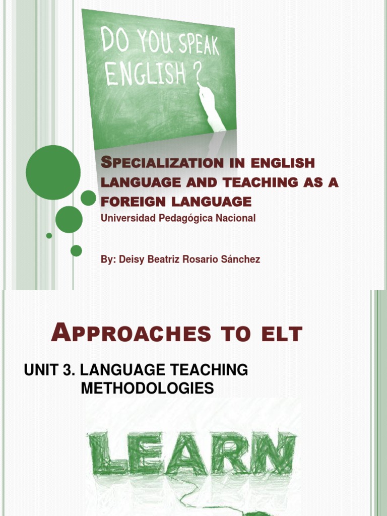 Approaches and Methods in EFL | PDF | Language Education | Second Language