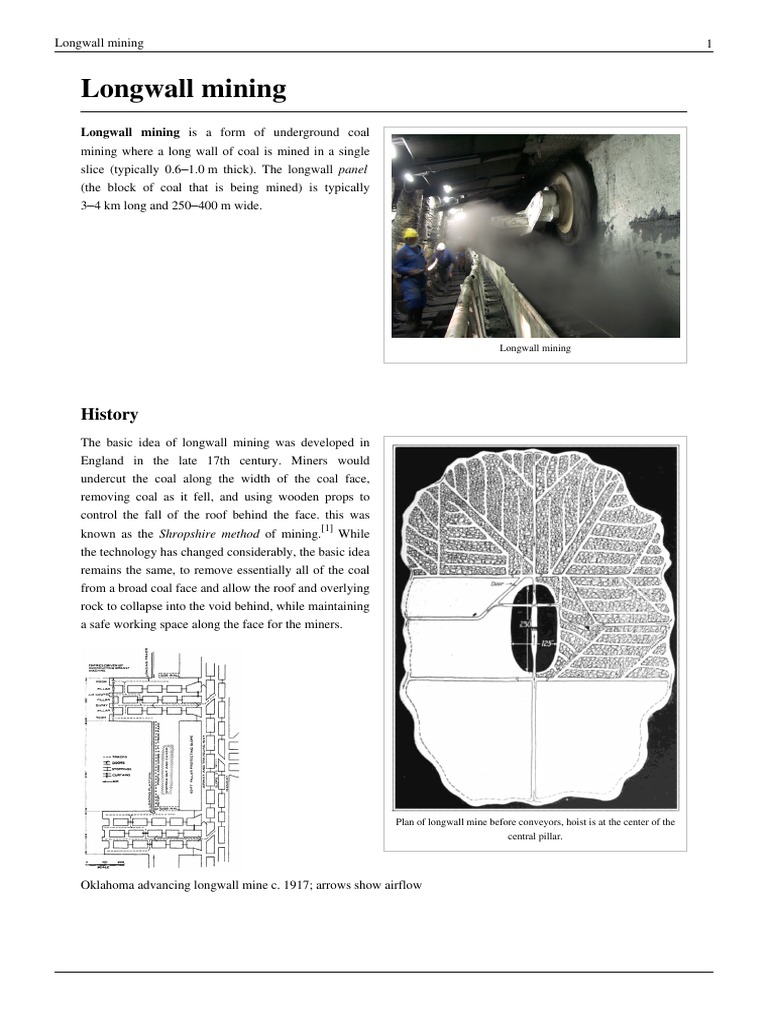 Longwall Mining | PDF | Mining | Industries