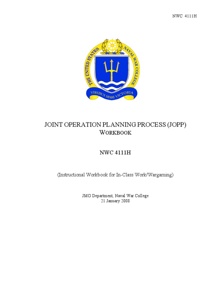 NWC-4111H JOPP WK Book PDF | PDF | Sea | Staff (Military)