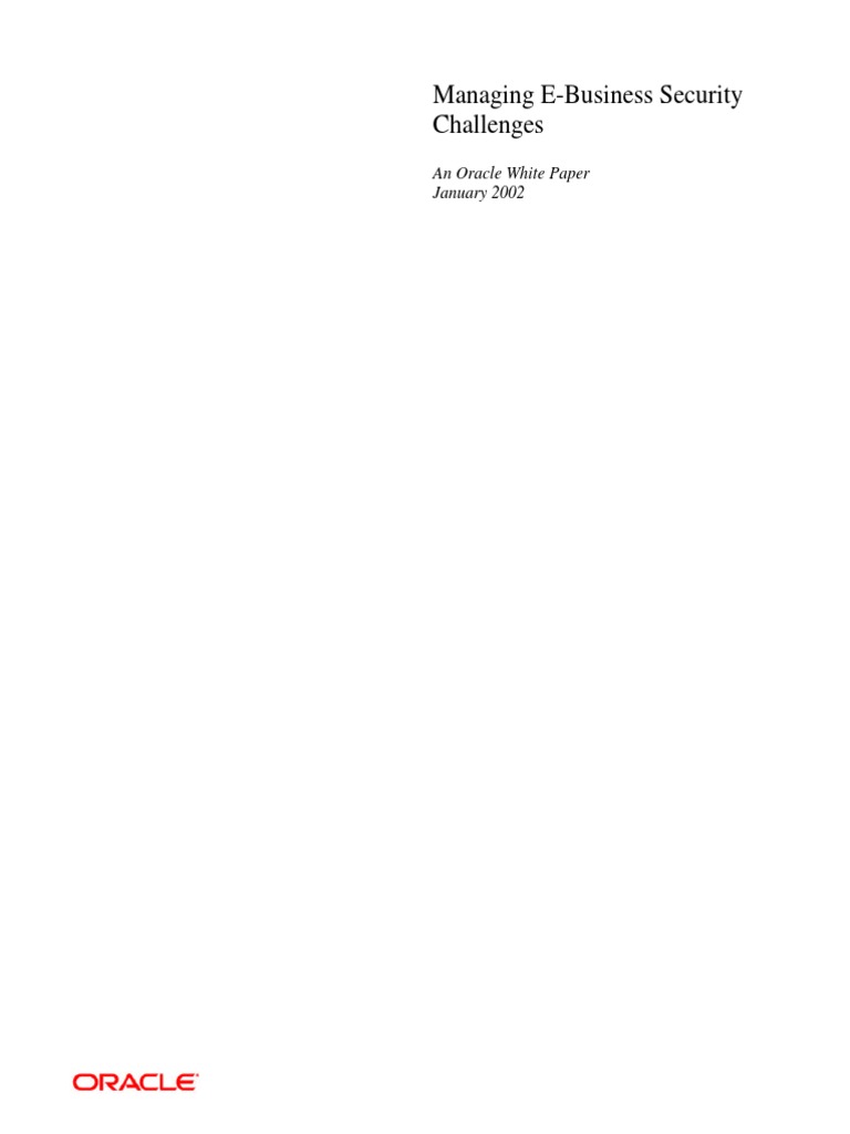 E-Business Security Challenges PDF | PDF | Electronic Business | Computer Security