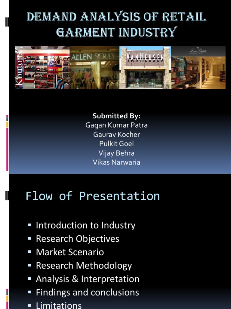 Retail Garment Industry Demand Analysis | PDF | Retail | Demand