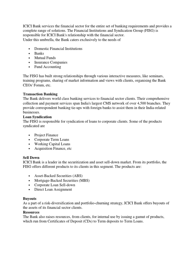 Transaction Banking | PDF | Syndicated Loan | Mortgage Backed Security