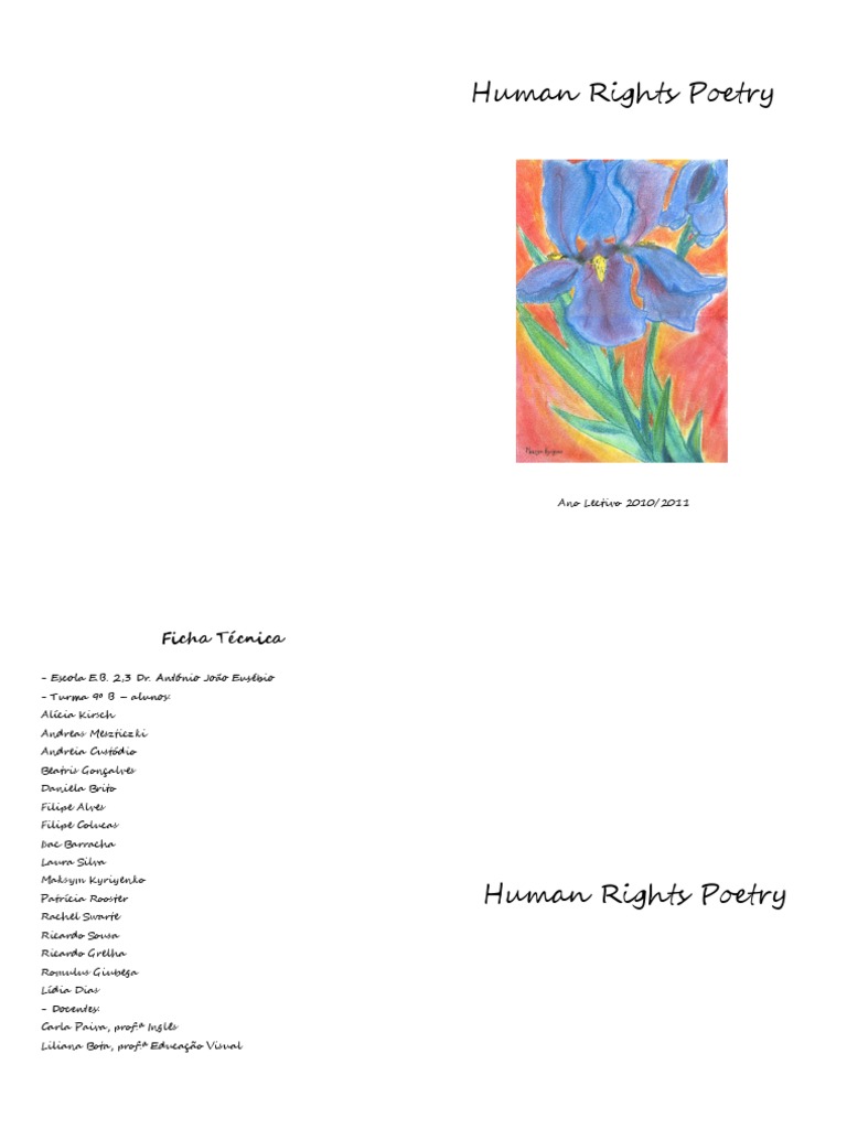 Human Rights Poetry | PDF | Religion And Belief | Entertainment (General)