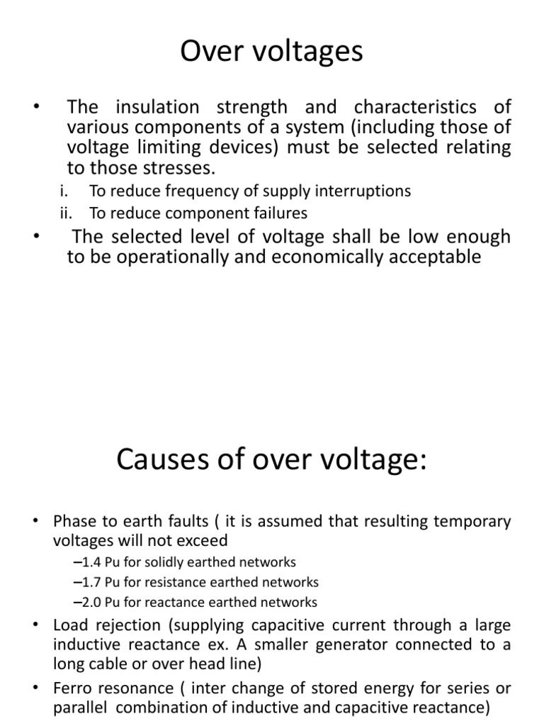Over voltage protection.pptx | Insulator (Electricity) | Electrical ...