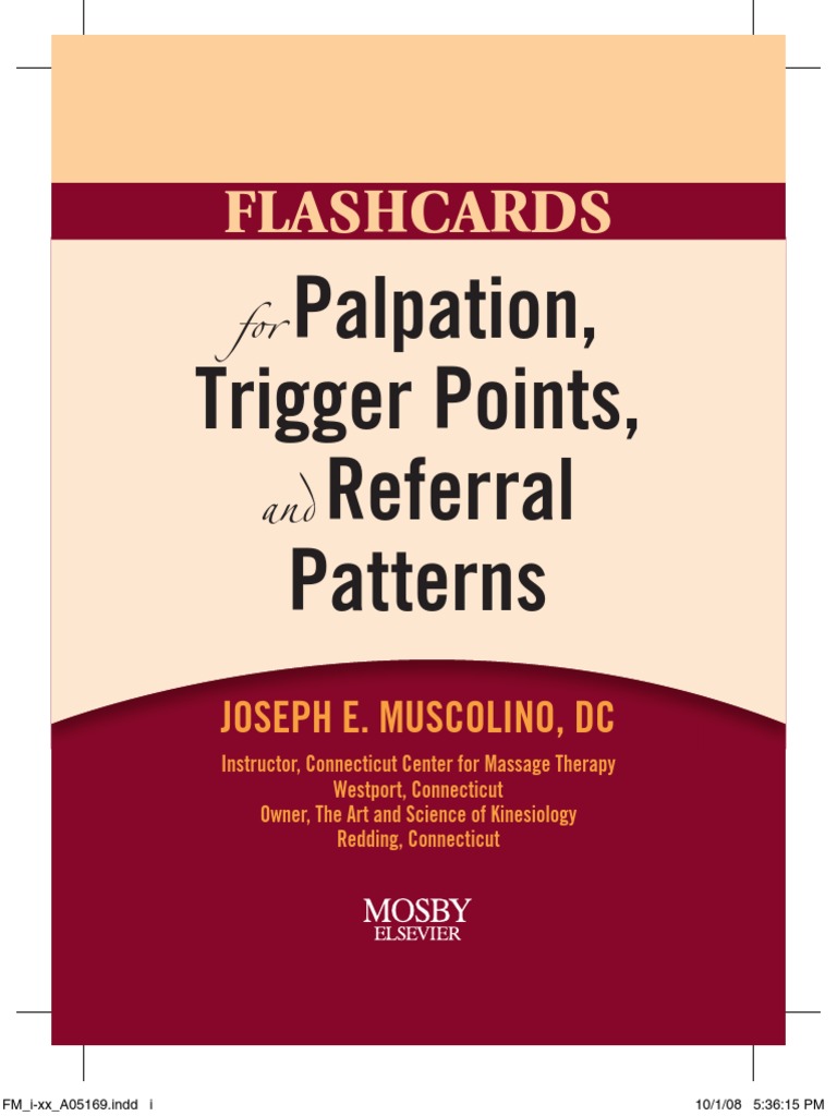 Flashcard For Palpation, Trigger Points and Referral Patterns PDF | PDF ...