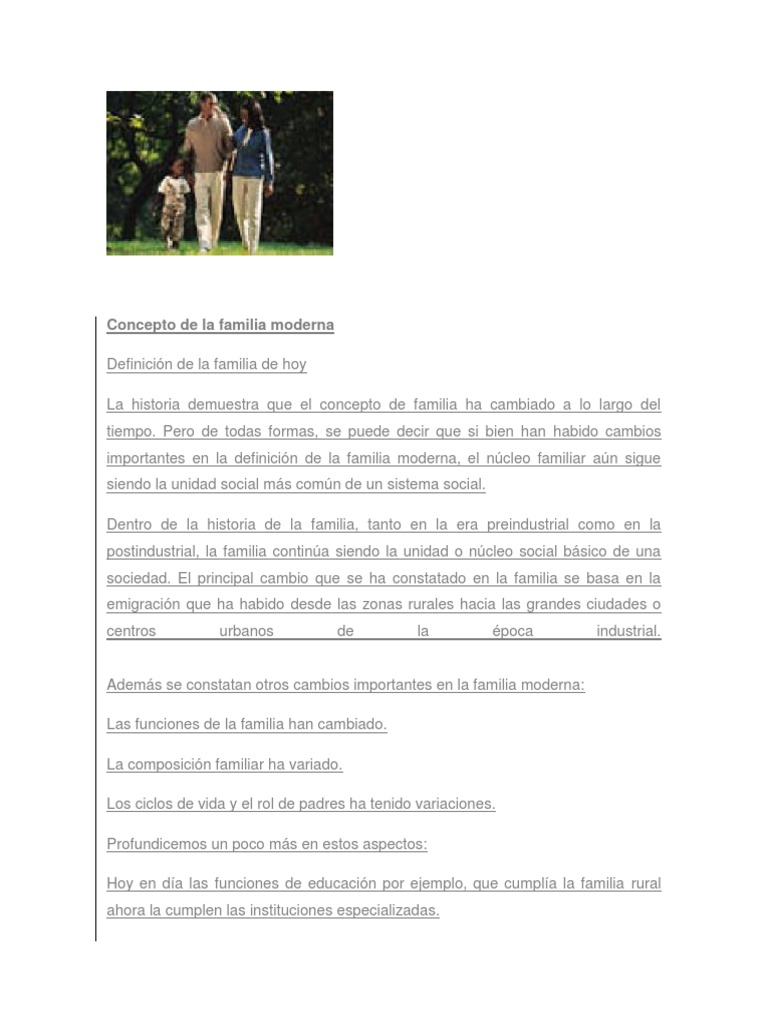 Evolución y definición de la familia moderna | PDF | Poligamia | Familia