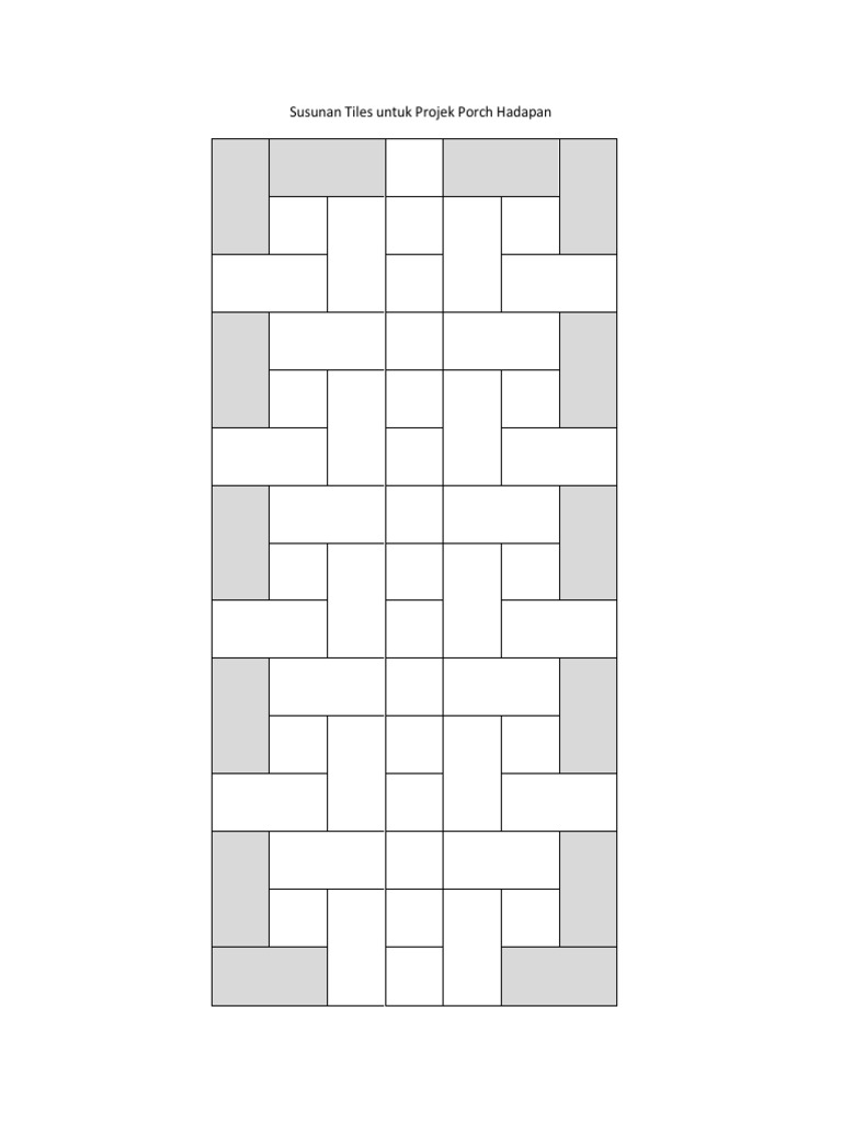 Susunan Tiles Untuk Projek Porch Hadapan | PDF