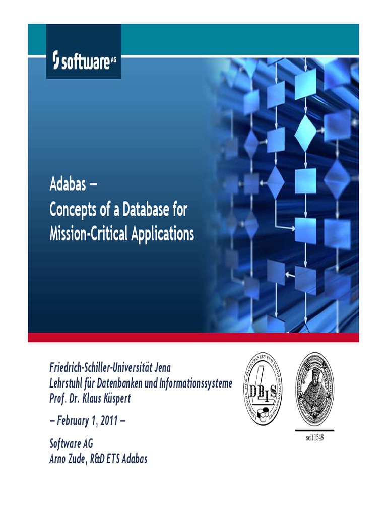 An Overview of the Concepts and Architecture of Adabas, a Database for ...