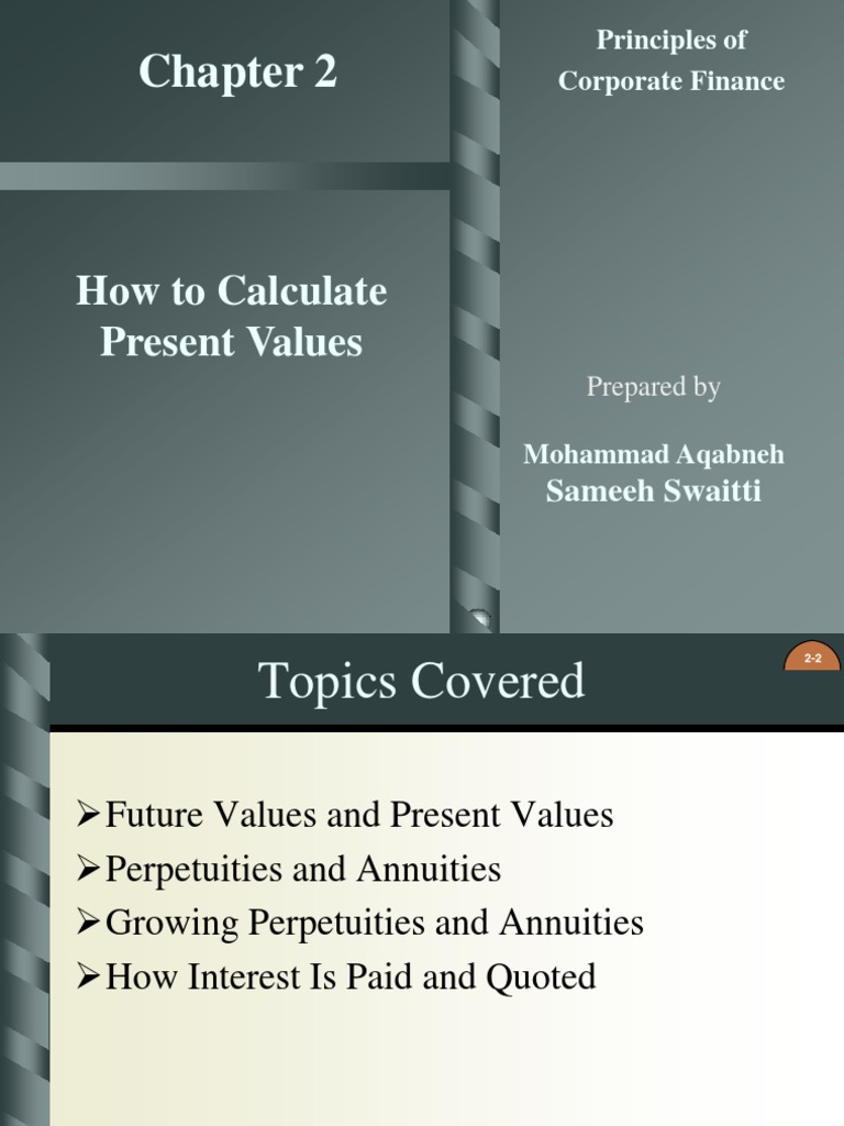 Chap 002 | Download Free PDF | Net Present Value | Present Value