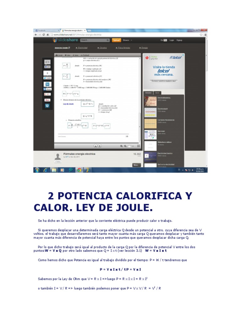 2 Potencia Calorifica y Calor | PDF | Métodos y materiales de enseñanza ...