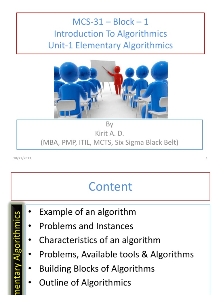 Mcs 031 Block 1 Unit 1 Elementary Algorithmics Pdf Algorithms 5949