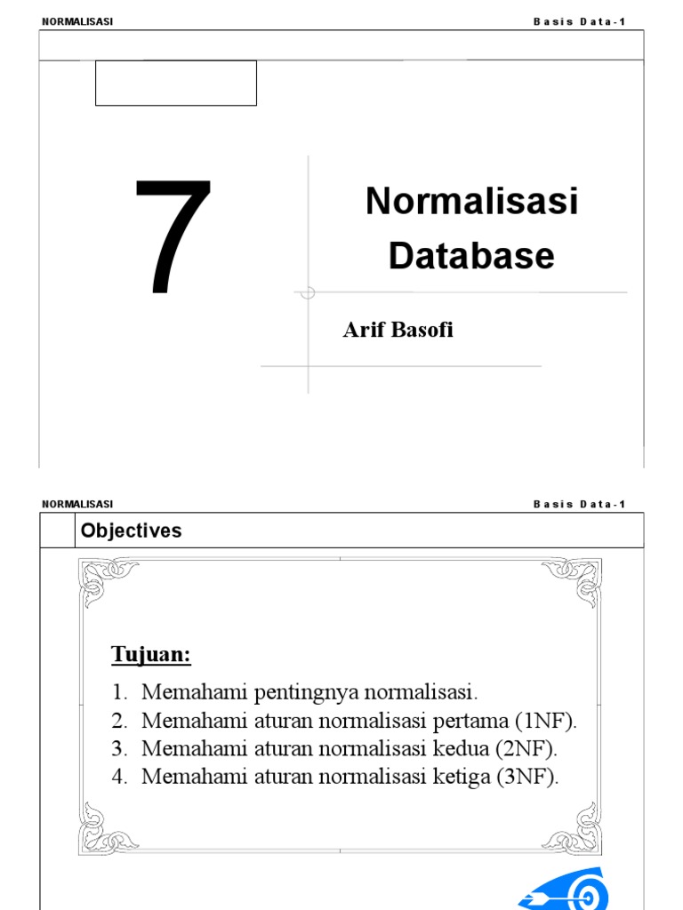 Normalisasi Database PDF | PDF