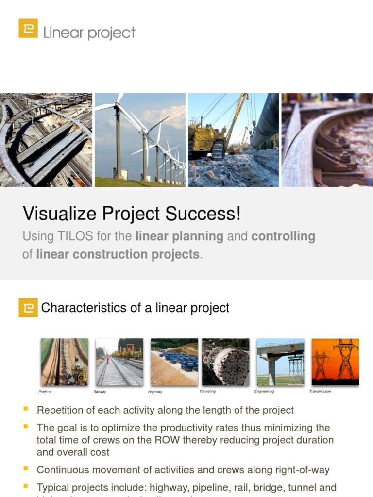 Optimize Linear Projects with TILOS | PDF | Rail Transport | Pipeline ...