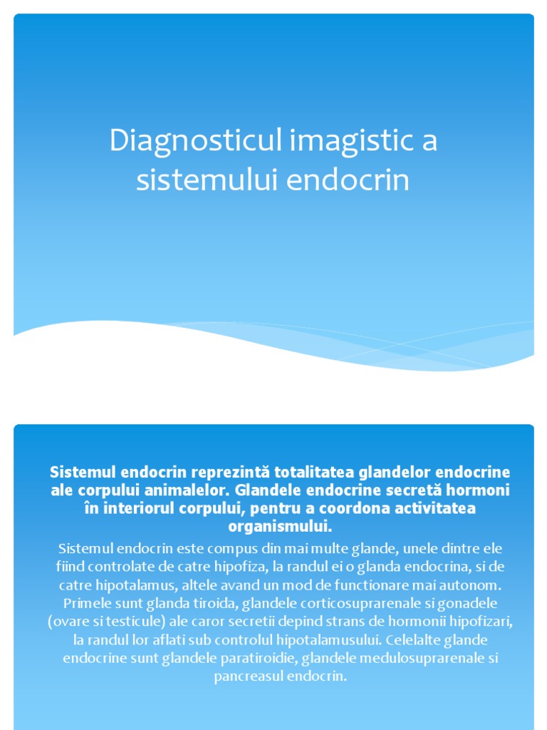 Diagnosticul Imagistic A Sistemului Endocrin | PDF