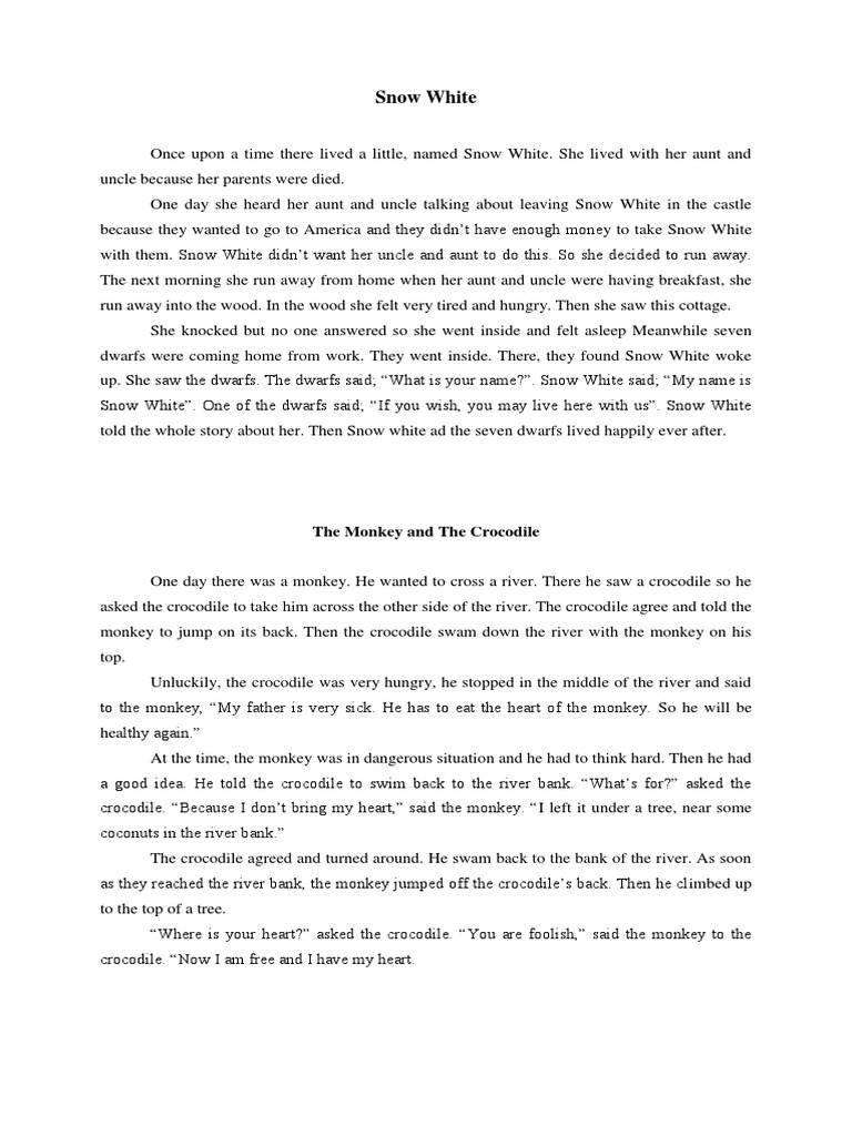 Narrative Snow White | PDF | Snow White