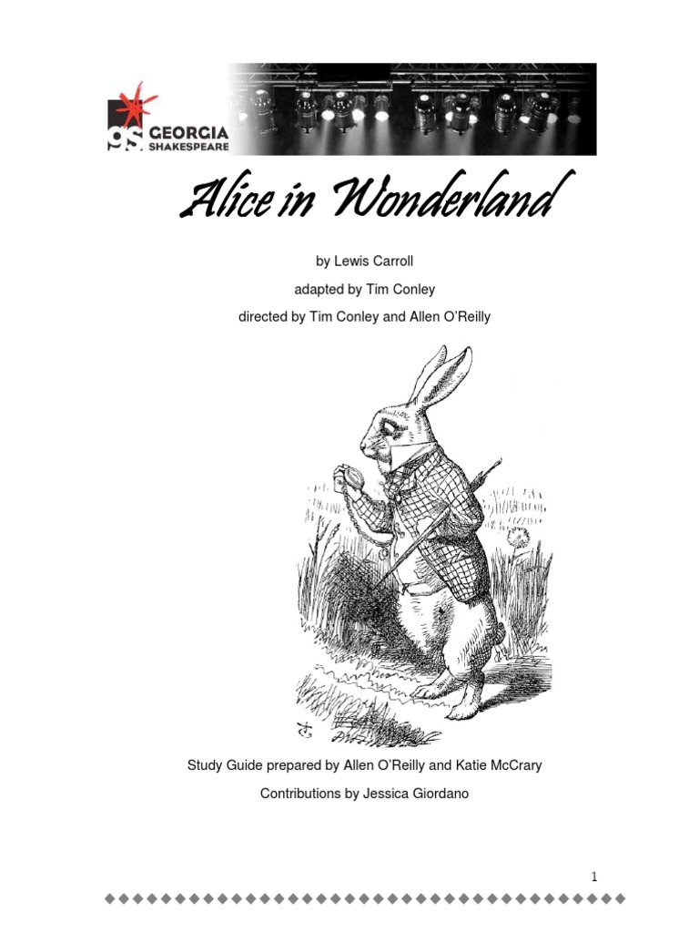 Alice in Wonderland Study Guide PDF | PDF | Lewis Carroll | Alice's ...