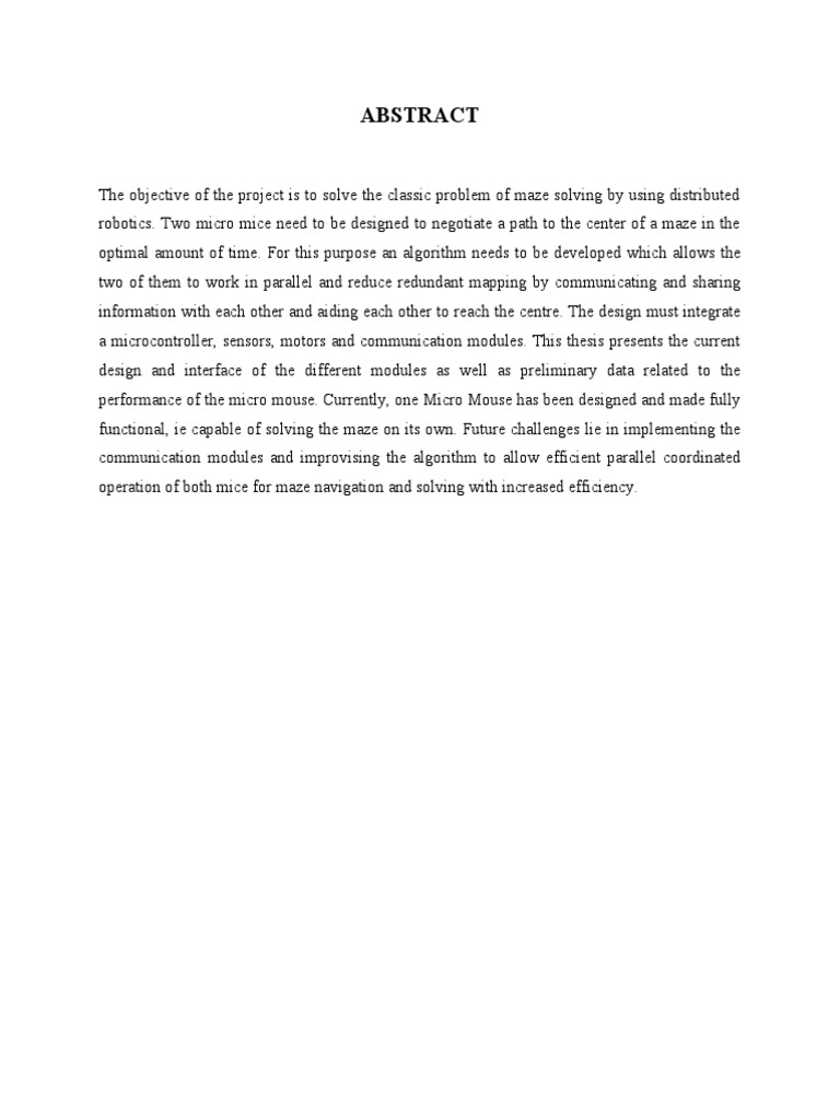 Micromouse | PDF | Maze | Algorithms