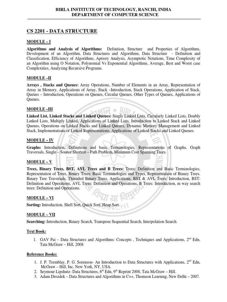 CS2201 PDF | Download Free PDF | Queue (Abstract Data Type) | Data Structure