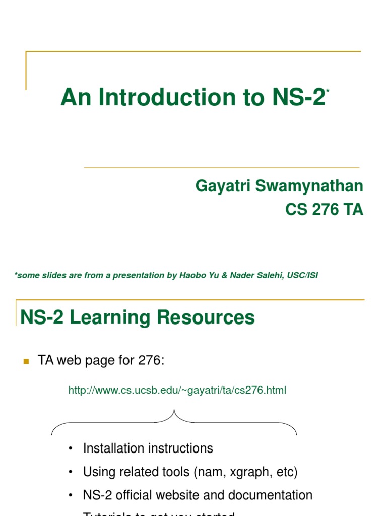 About Network Simulator 2 | PDF | Routing | C++