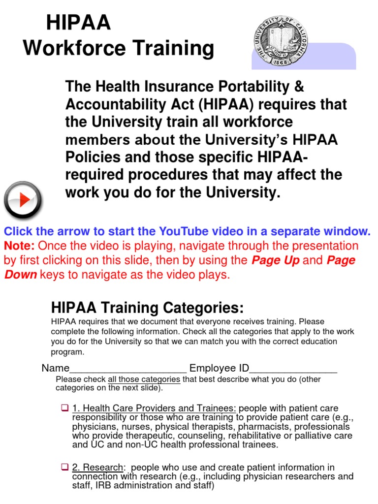 HIPAA Workforce Training1 PDF | PDF | Health Insurance Portability And ...
