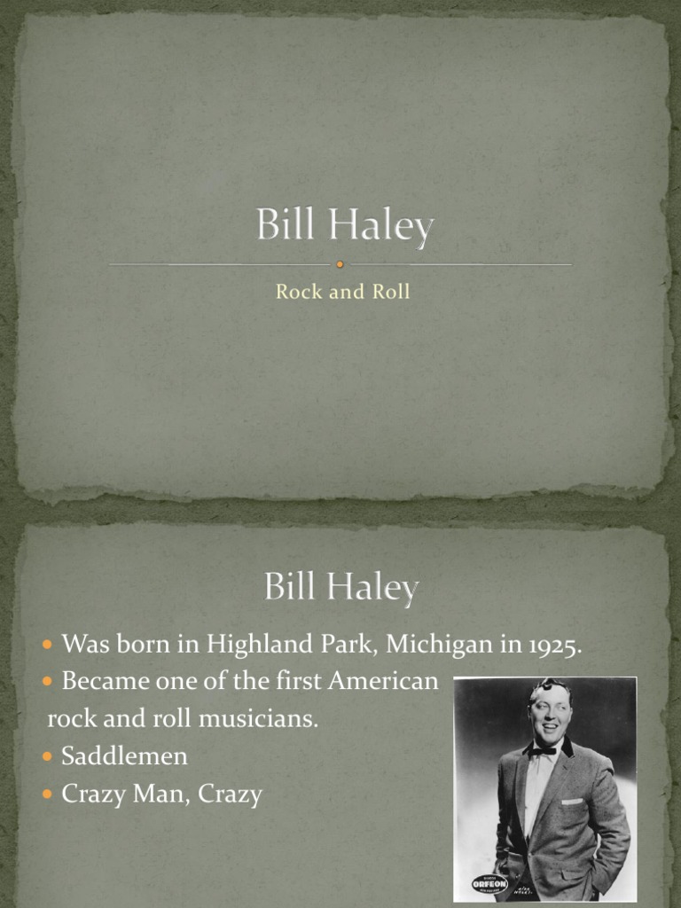 Bill Haley: Pioneer of Rock and Roll | PDF | Art | History