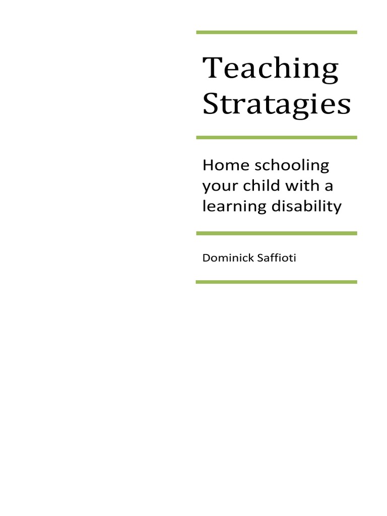 Teaching Strategies | PDF | Attention Deficit Hyperactivity Disorder ...