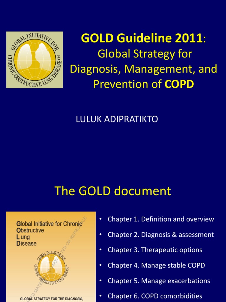 New GOLD Guideline 2011 | Chronic Obstructive Pulmonary Disease ...