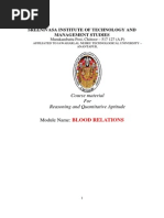 Blood Relationship Chart Overview | PDF | Family | Kinship And Descent