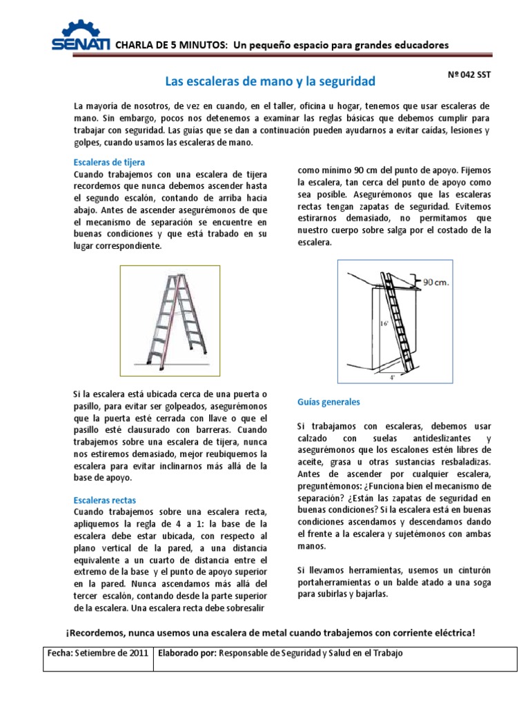 Seguridad En Las Escaleras Del Lugar De Trabajo Escaleras Para