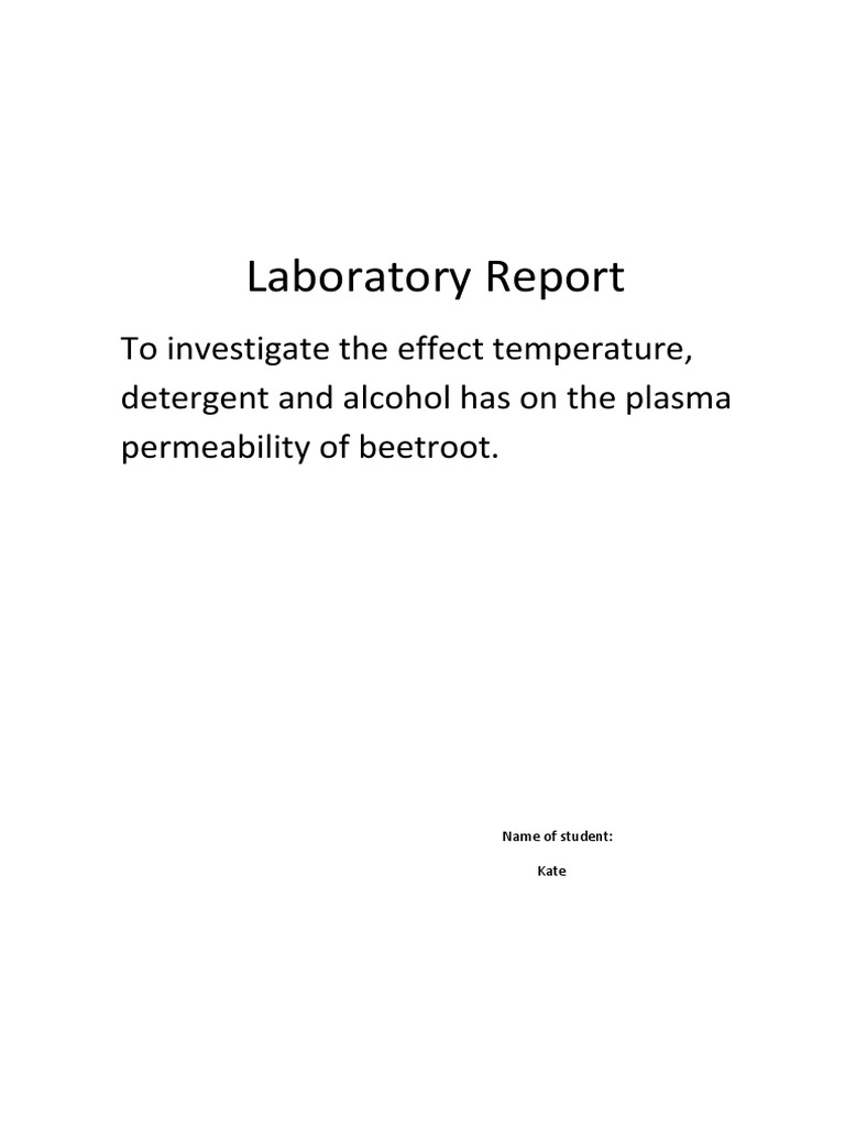 Laboratory Report | PDF