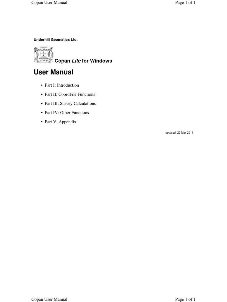 Copan User Manual | Download Free PDF | Comma Separated Values | File Format