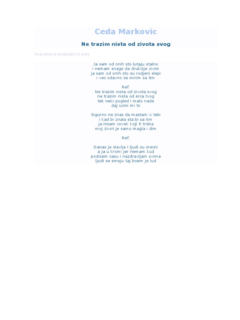 Ceda Markovic | PDF