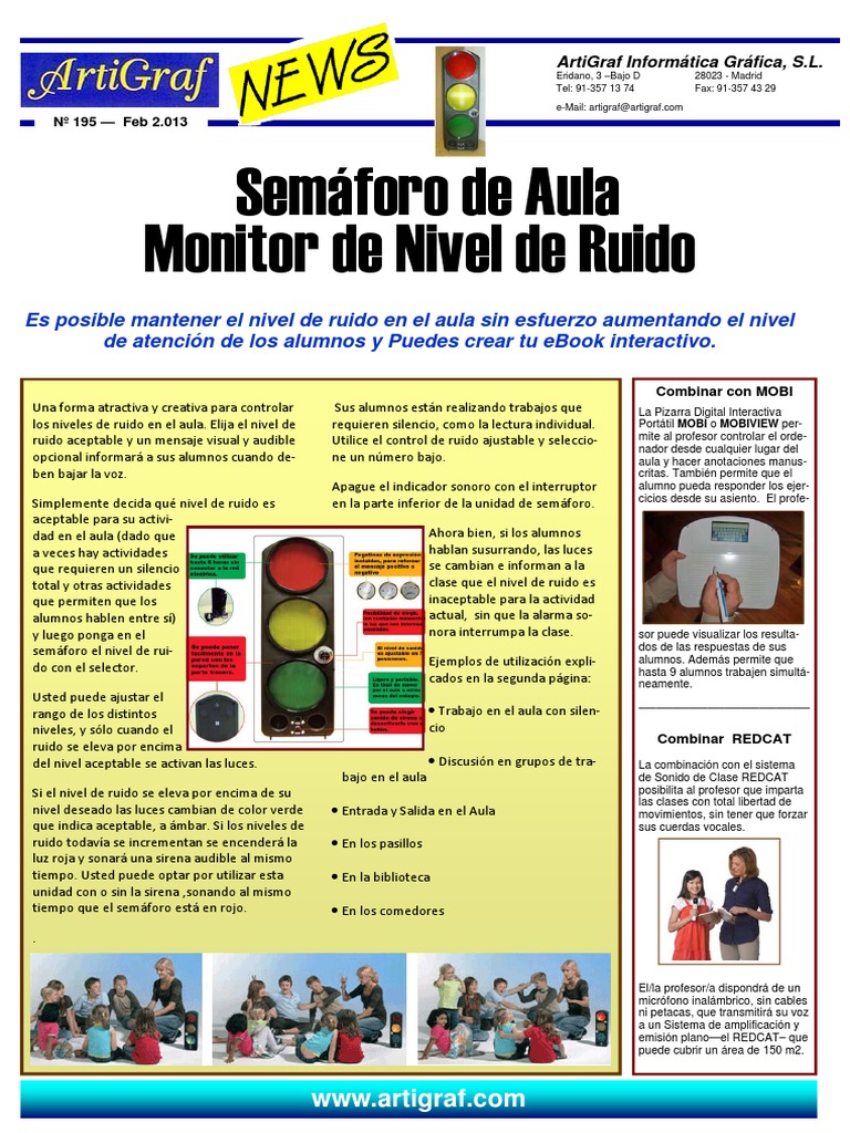 Semáforo de Ruido para el Aula | PDF | Semáforo | Electrónica