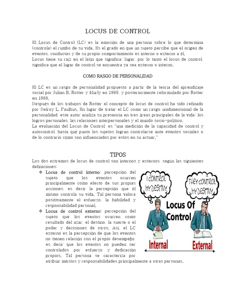Locus de Control | PDF
