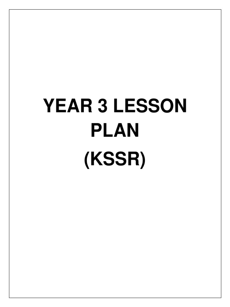 Year 3 Lesson Plan | PDF