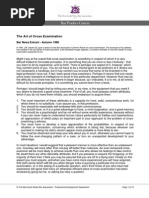 Sample Cross Examination Questions | Cross Examination | Witness