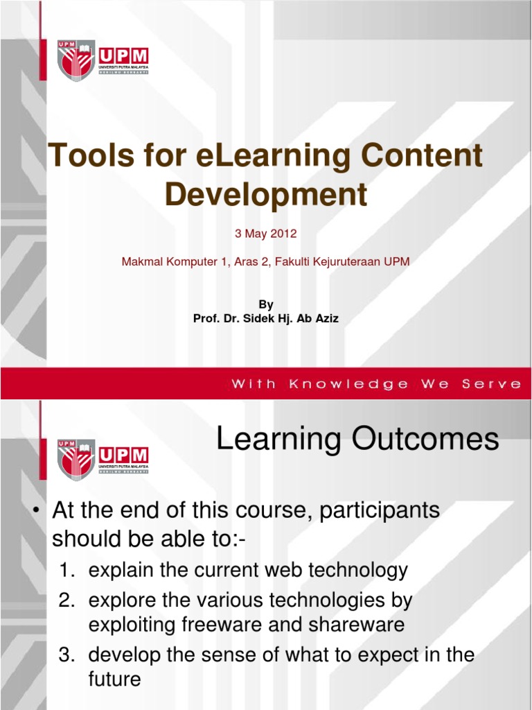Tools For Elearning Content Development | PDF | Educational Technology ...