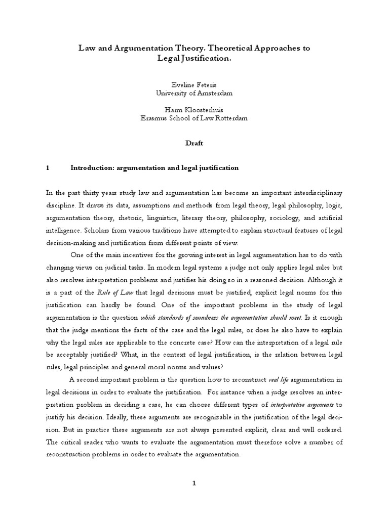 Legal Argumentation Theories | PDF | Argumentation Theory | Argument