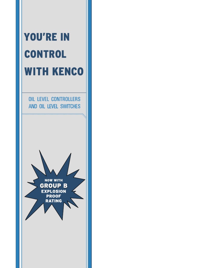 Kenco - Oil Level Controller PDF | PDF | Valve | Switch