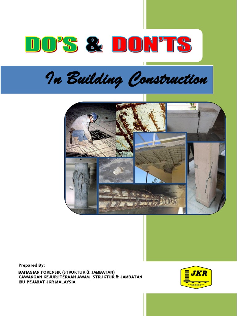 Completed Do’s & Don’ts in Building Construction.docx | Wall | Concrete