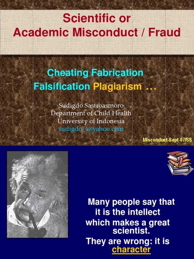 Metlit-01 Misconduct - Prof. Dr. Sudigdo S, SpA (K) | PDF