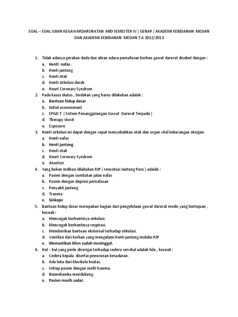 Soal Uts Gadar | PDF